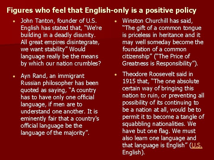 Should English be the official language of America