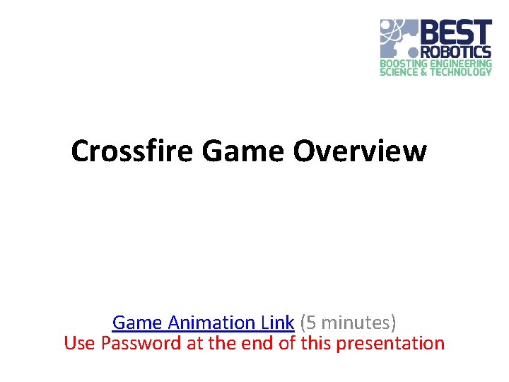 Crossfire Game Overview Game Animation Link 5 minutes