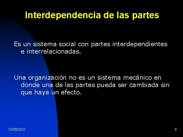 La Organizacin como sistema abierto 13092021 1 La
