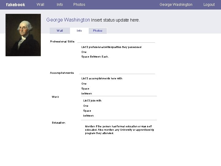 Task 1 The following slides have been precreated