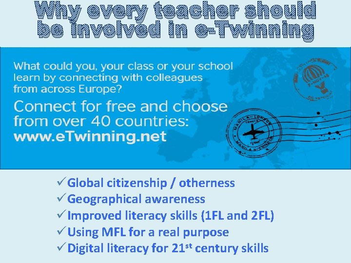 Why every teacher should be involved in eTwinning