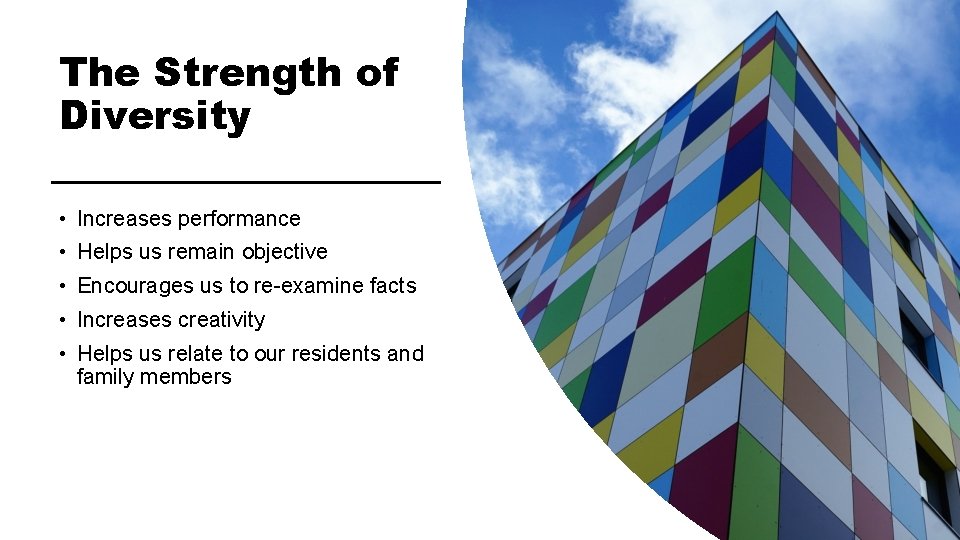 Differences that Make a Difference What is Diversity