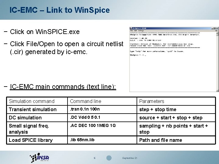 EMC of ICs Practical Trainings Objectives n Get