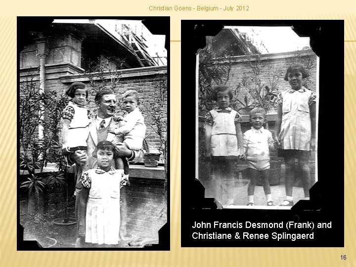 Photo album Gerald Keet his wife Madeleine Splingaerd