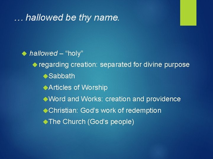 A Survey Through The Heidelberg Catechism LORDS DAY