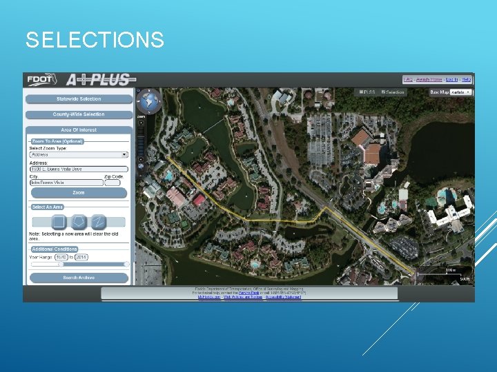 ACCESSING THE FDOT AERIAL PHOTOGRAPHY COLLECTION USING APLUS