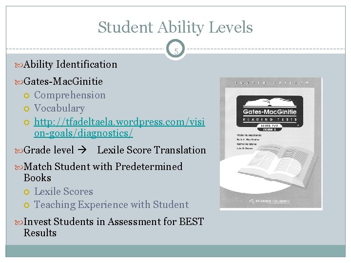 Differentiating through a Novel Study 1 Brian Williams