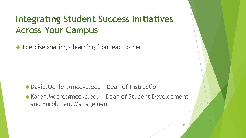 Integrating Student Success Initiatives Across Your Campus Innovations