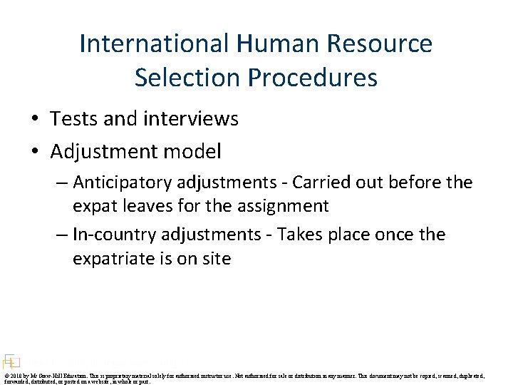 Chapter 14 Human Resource Selection and Development across
