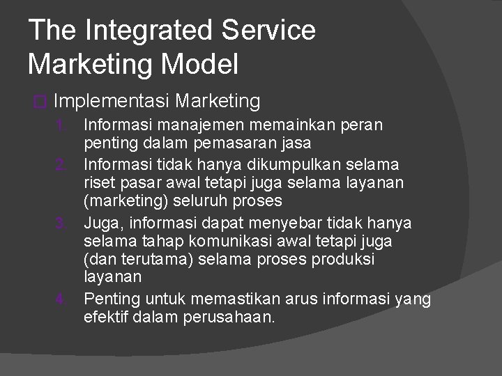 Modul 8 Custoer Relations Management SERVICE MARKETING What