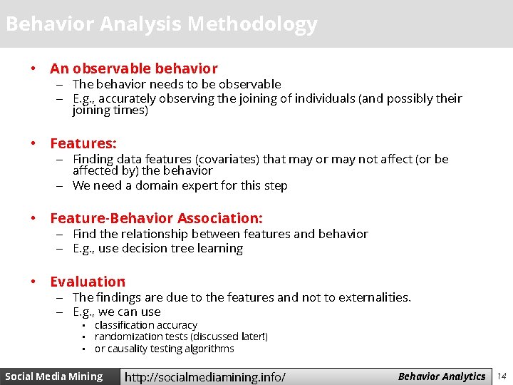 SOCIAL MEDIA MINING Behavior Analytics Dear instructorsusers of