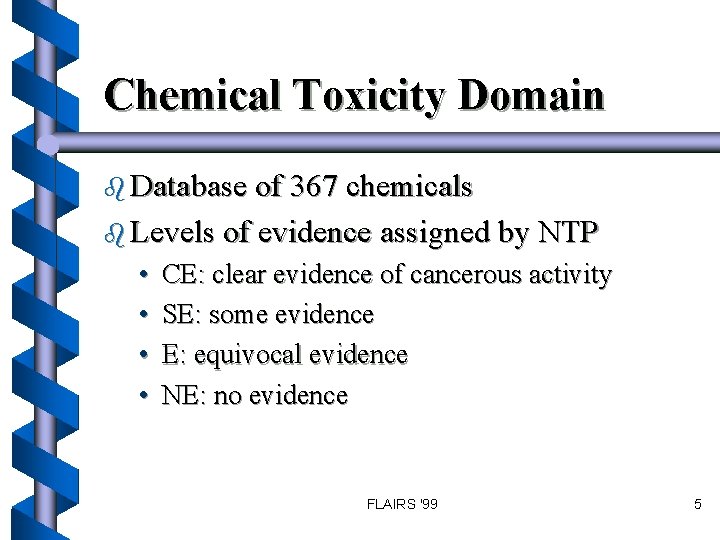 Applying the SUBDUE Substructure Discovery System to the