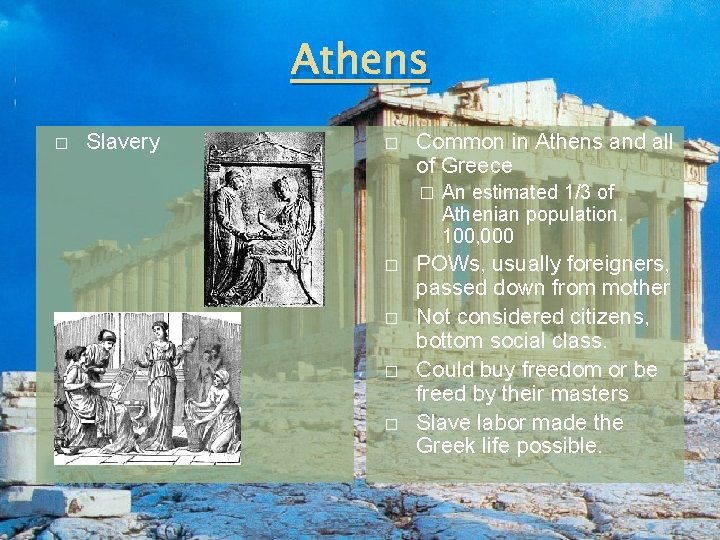 ATHENS AND SPARTA Athens Public Life Agora Public