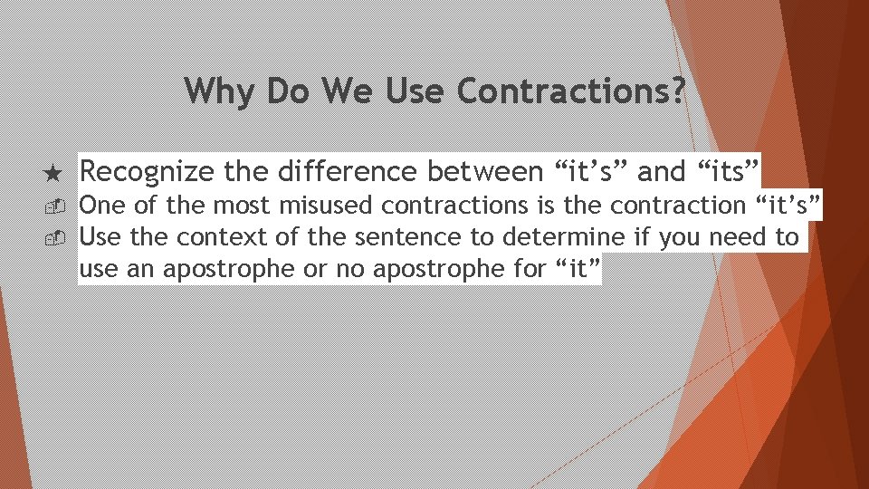 3 5 5 CONTRACTIONS PREPARED BY DENISE MARIE