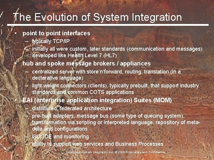 Architecting and Building SOA solutions Derek Walker Southwest