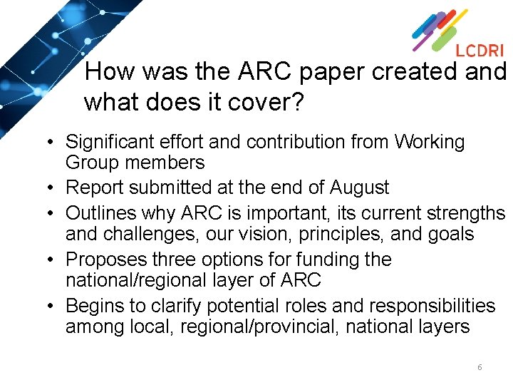 Presentation to CARL November 8 2017 The Leadership