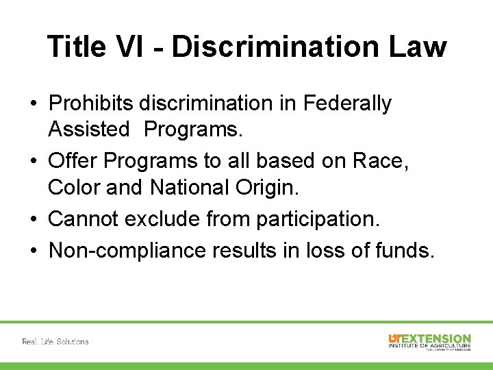 Civil Rights New Employee Orientation September 2018 Overview