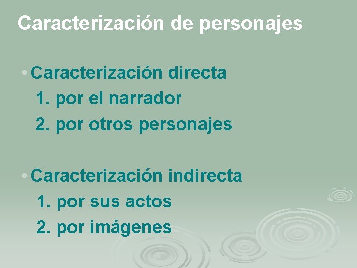 Contenido l l l El proceso creativo Caractersticas