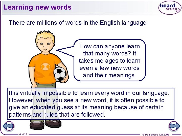 Word Meanings Year 7 Vocabulary Icons key For