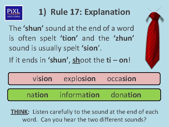 Rule 17 sion tion Teacher information This teaching
