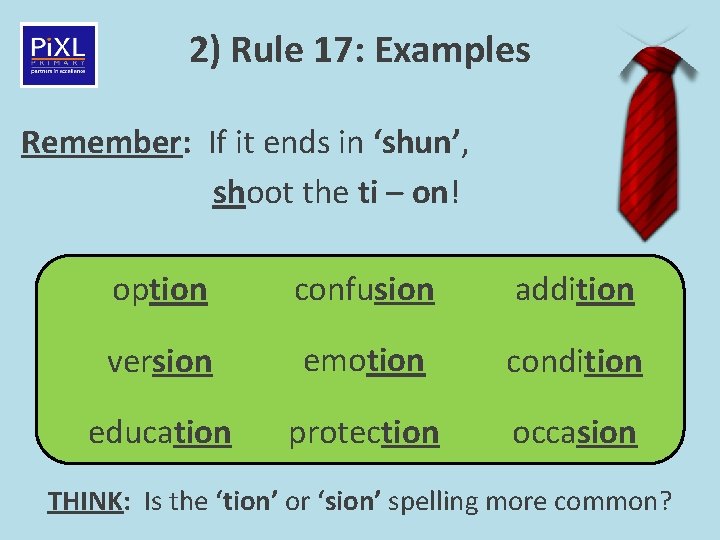 Rule 17 sion tion Teacher information This teaching