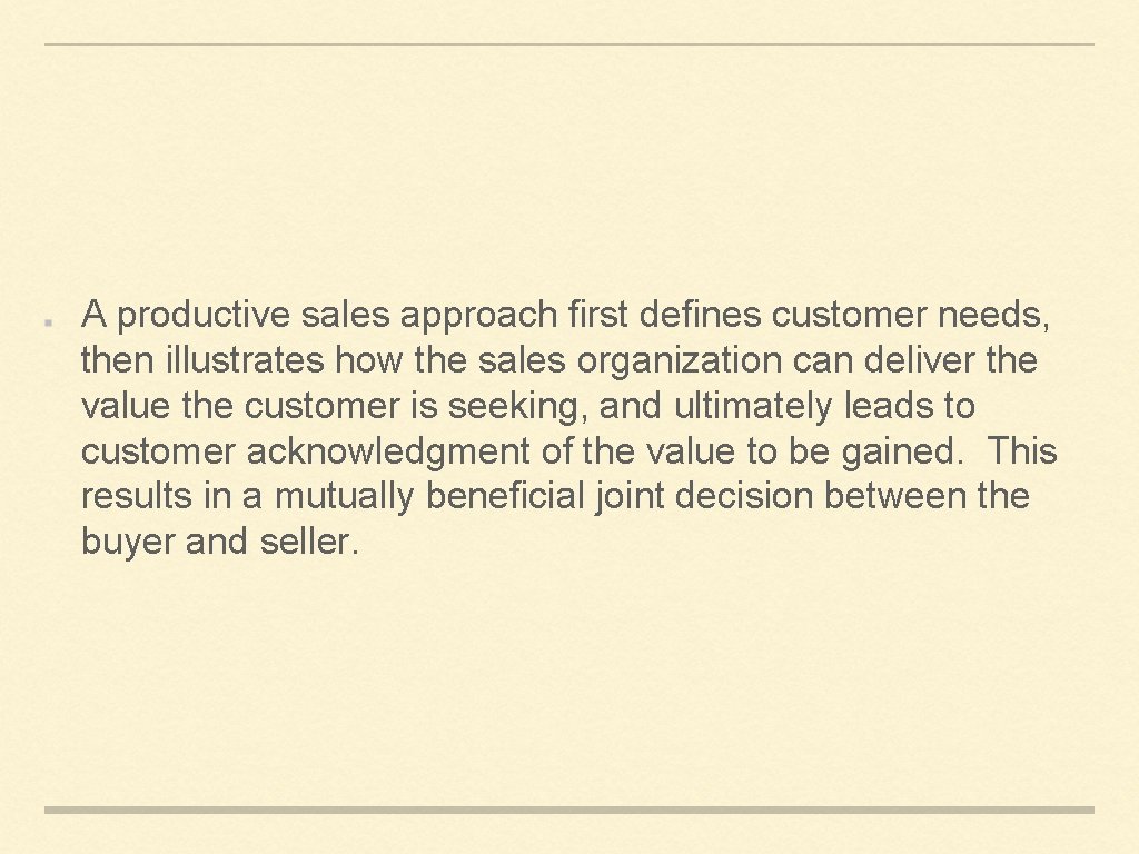 BUILDING TRUST AND SALES ETHICS Chapter 1 A