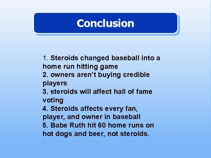How Steroids Affect Baseball David Hampson Penn State