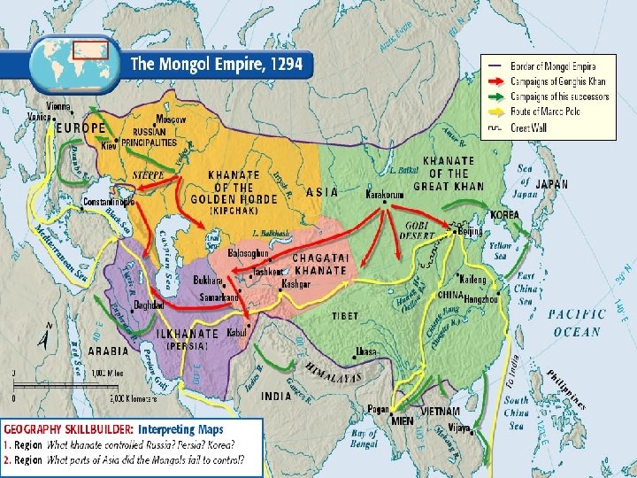 CHINA CHAPTER 8 LESSON 3 Mongolia Mongol Expansion