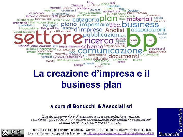 La creazione dimpresa e il business plan a