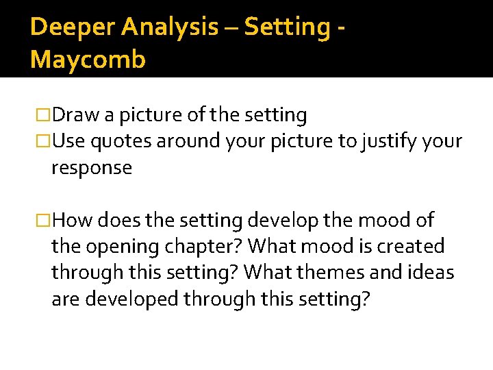 Introduction To Kill a Mockingbird Slavery in America