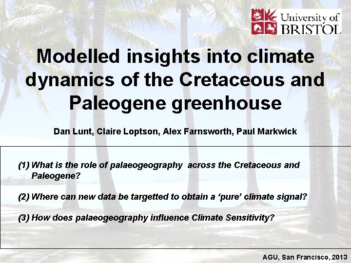 Modelled insights into climate dynamics of the Cretaceous