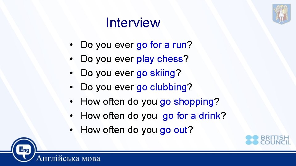 Talking about Your Interests and Routines Lesson 4