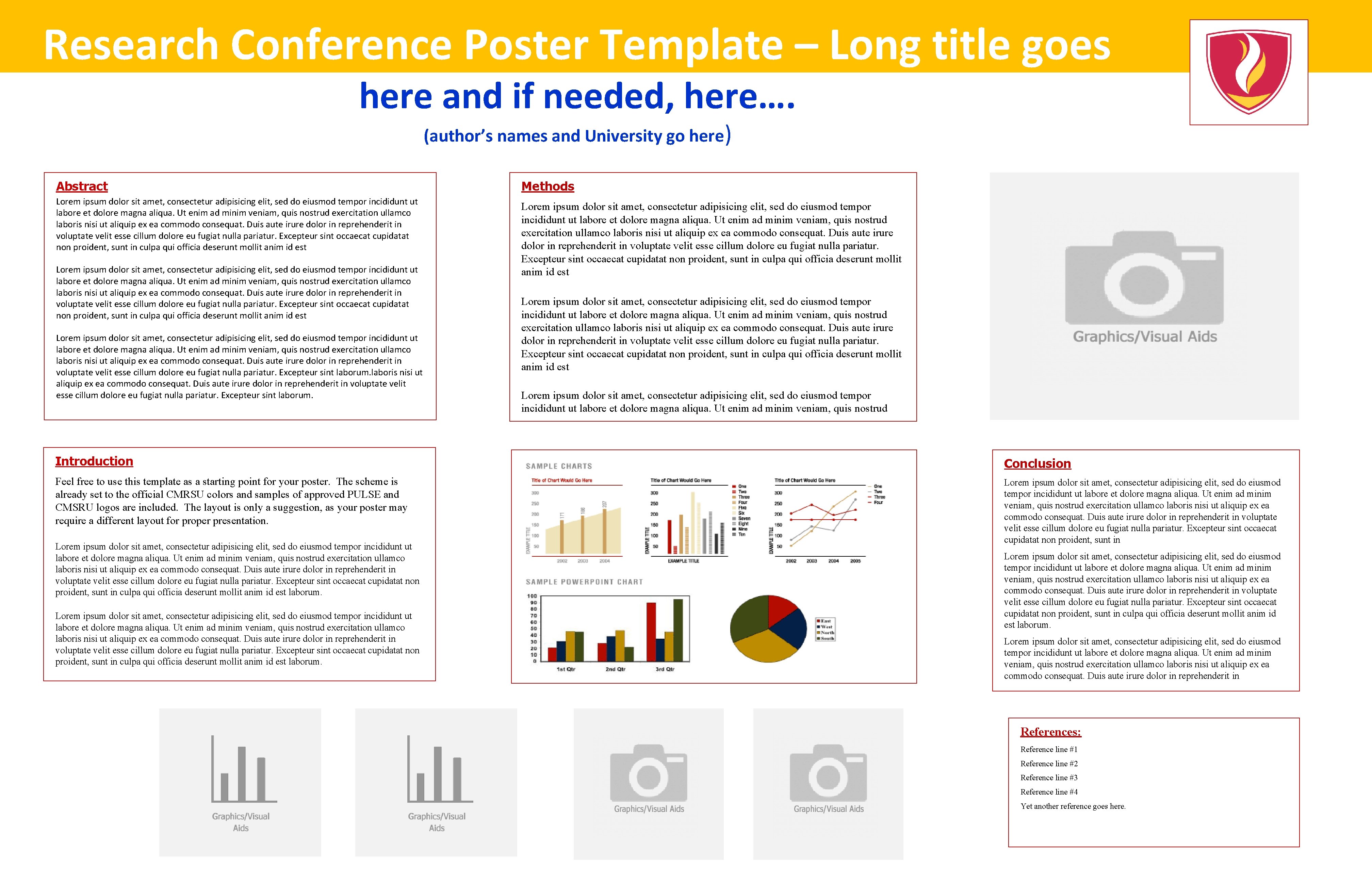 Research Conference Poster Template Long title goes here