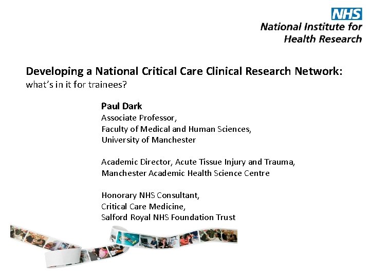 Developing a National Critical Care Clinical Research Network