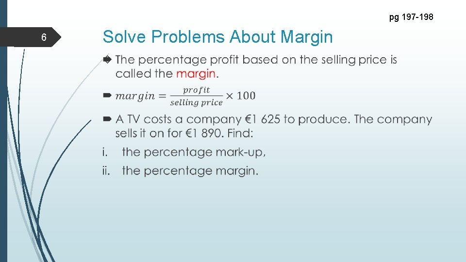 1 Profit Loss Learning Outcomes Solve problems about
