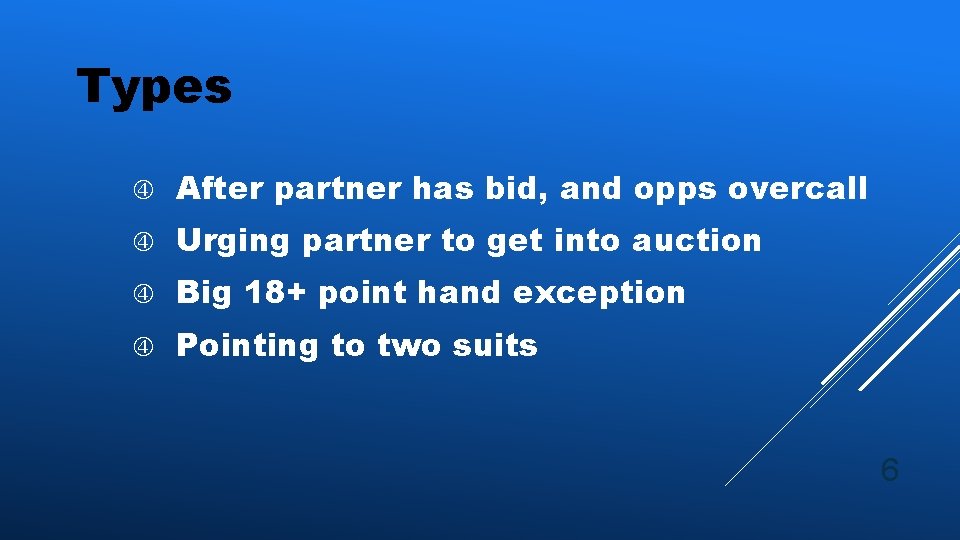 TAKEOUT DOUBLES Colorado Front Range Bridge Lead Dire