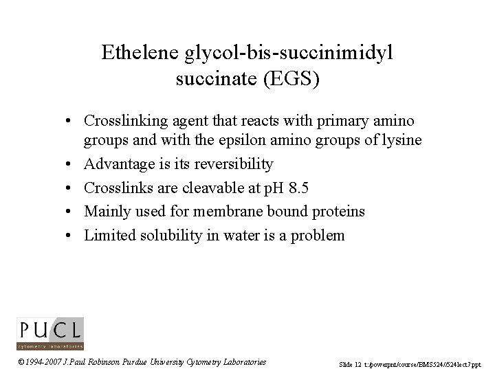 Preparation Techniques for Confocal Microscopy BMS 524 Introduction