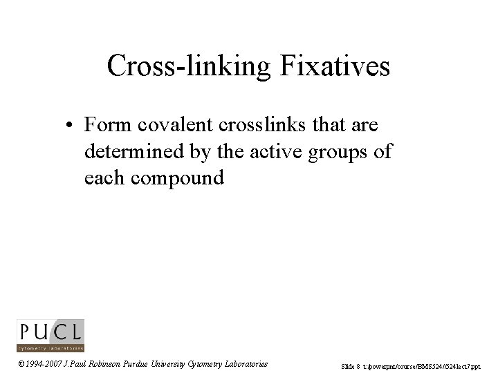 Preparation Techniques for Confocal Microscopy BMS 524 Introduction