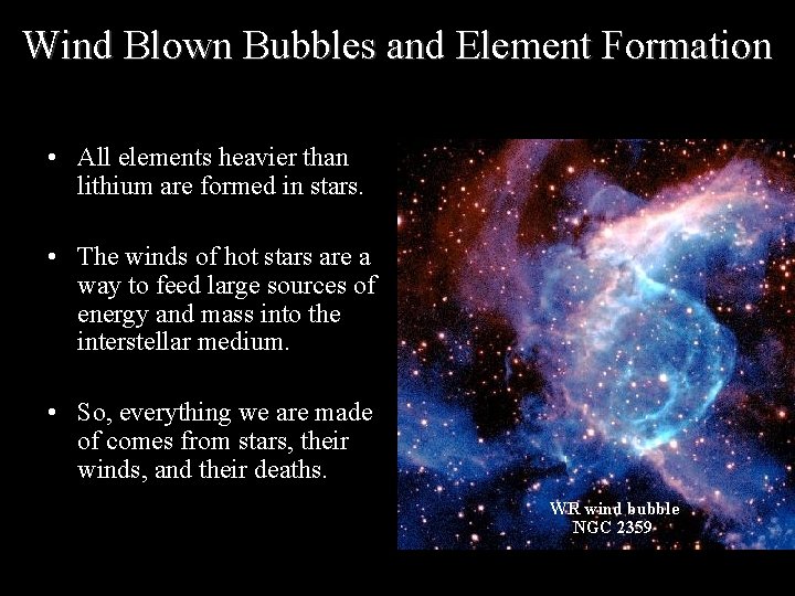 Winds from Massive Stars Thomas I Madura Department