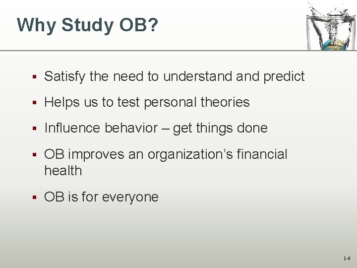 Week 1 BUS 7000 HRC 7611 Organizational Behavior