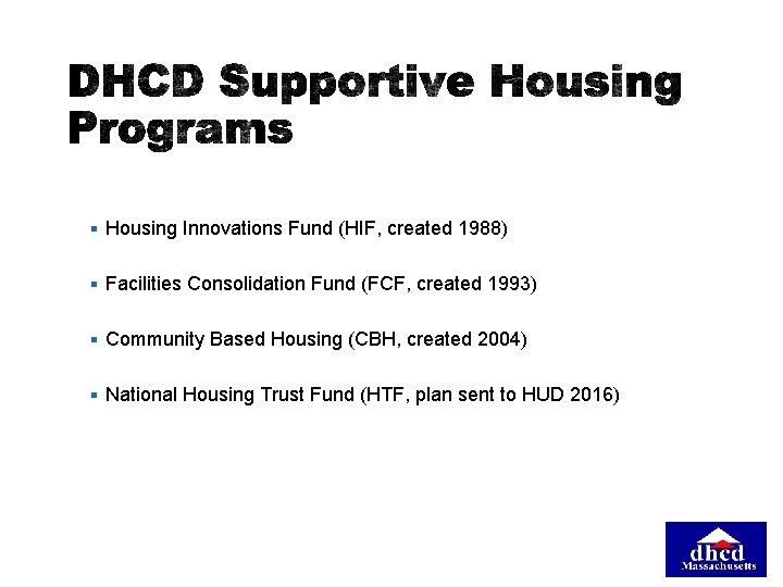 Department of Housing and Community Development September 21