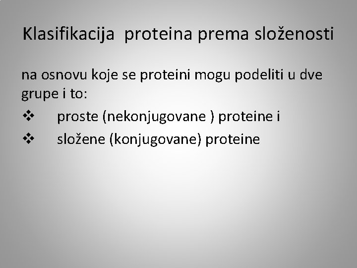 Struktura proteina Globularni I fibrilarni proteini Struktura proteina