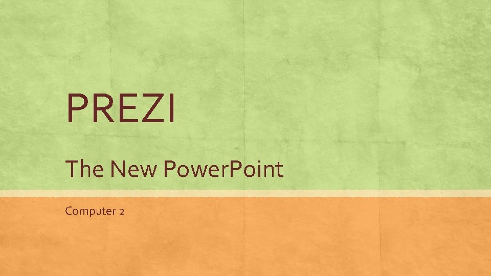 PREZI The New Power Point Computer 2 Prezi
