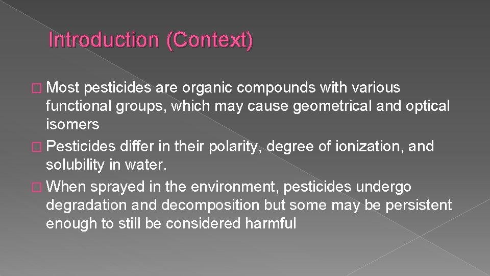 SolidPhase Microextraction for HPLC December 2 2014 Chris