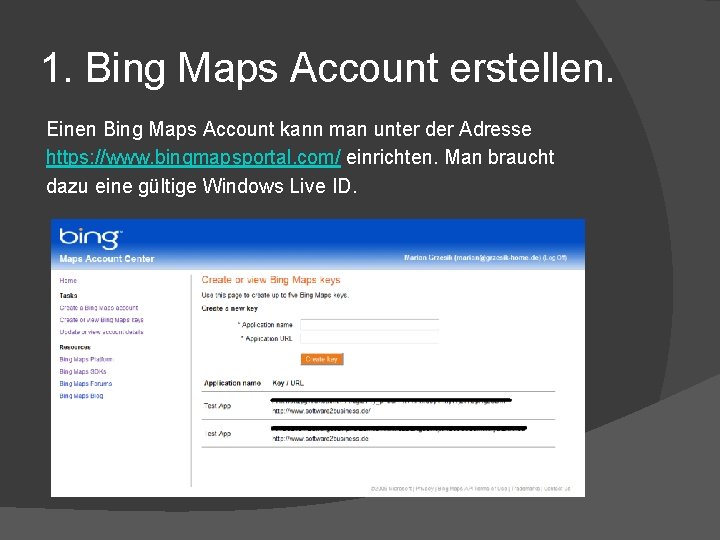 BING MAPS IN SILVERLIGHT VERWENDEN Marian Grzesik Software