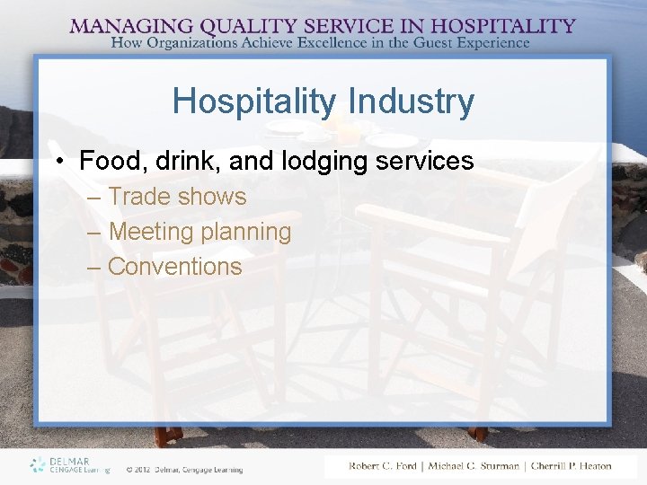 The Hospitality Service Strategy Section 1 The Basics