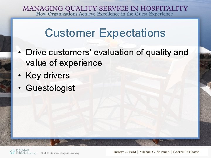 The Hospitality Service Strategy Section 1 The Basics