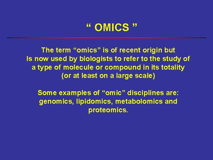 Vermont Genetics Network Outreach Proteomics Module Proteomics Overview