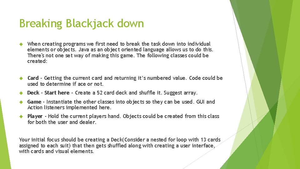 Task 2 Implementation help Blackjack Game Overview You