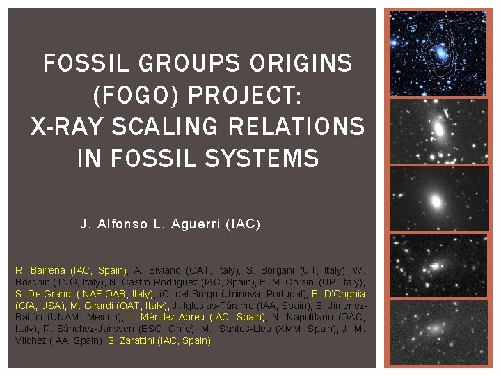 FOSSIL GROUPS ORIGINS FOGO PROJECT XRAY SCALING RELATIONS